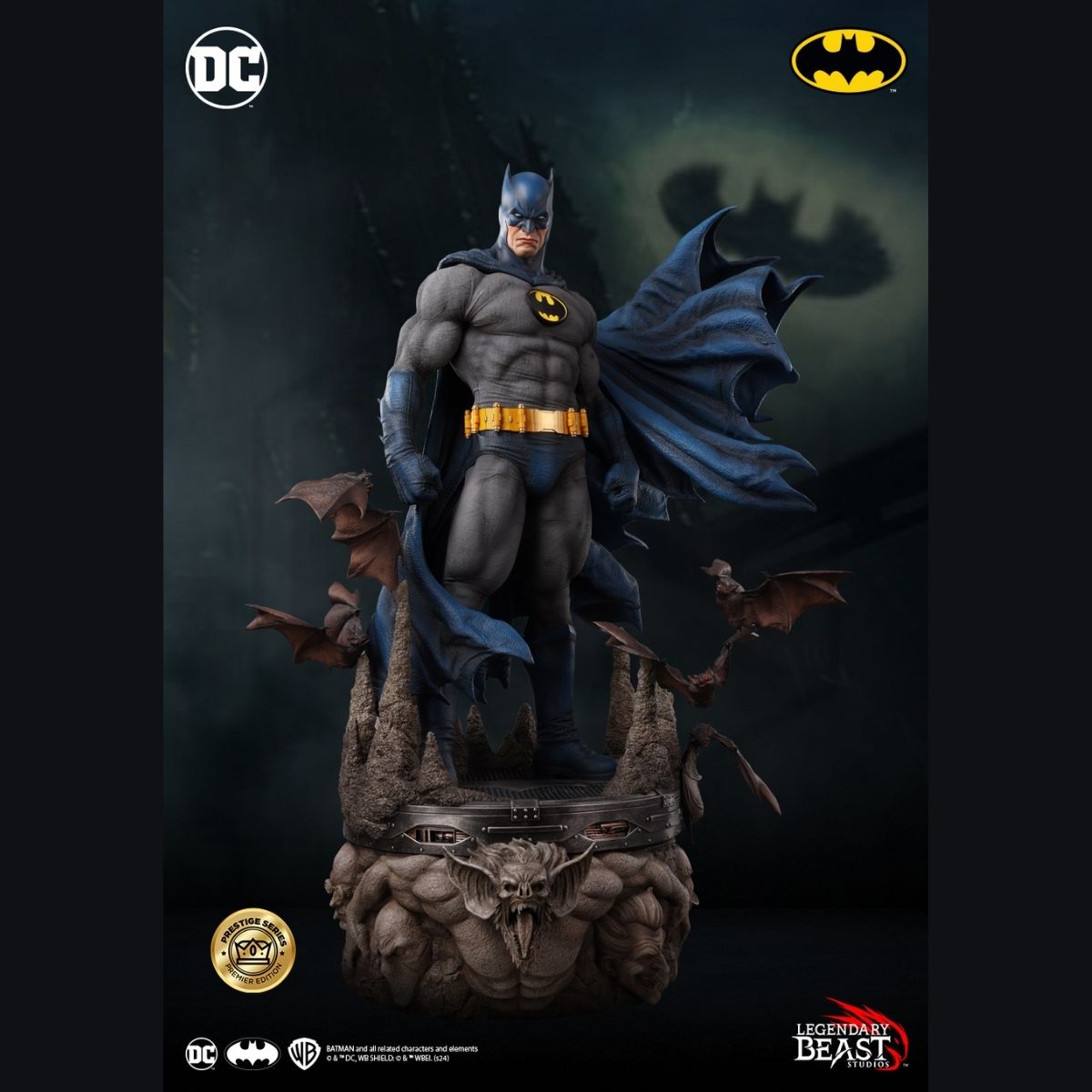LEGENDARY BEAST STUDIO: BATMAN: PREMIER EDITION BLUE/GRAY VARIANT 1/3 ...